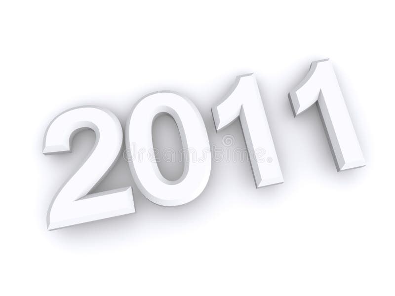 Ano 2011 ilustração stock. Ilustração de data, véspera - 14729108