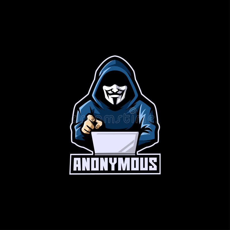 Anonim Hacker Thief Computer Digital Anonymous Stock Illustration ...