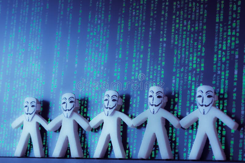 Anonimato En Línea En Internet Imagen editorial - Imagen de hackeo ...