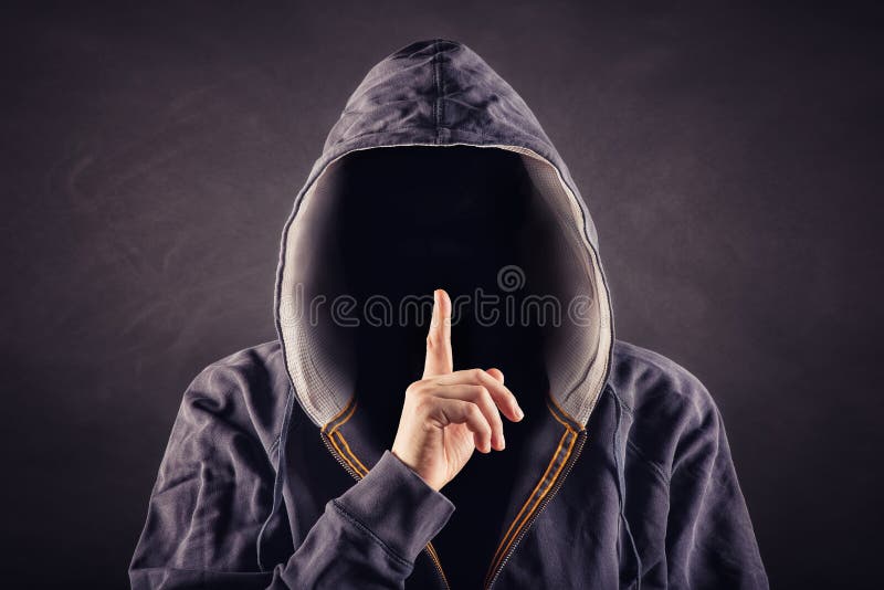 Anonym stockbild. Bild von inkognito, geheimnis, gefahr - 64908389
