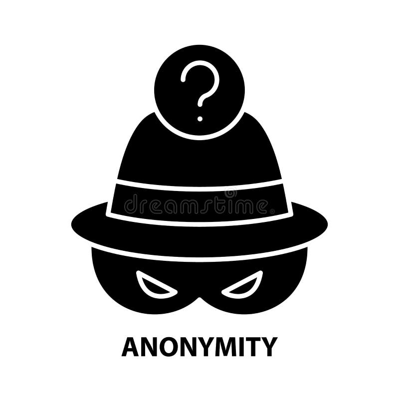Anonymity Icon in Filled, Thin Line, Outline and Stroke Style. Vector ...