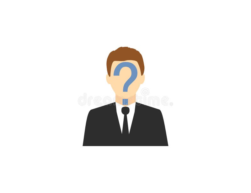 Anonymity, Unknown Icon. Vector Illustration. Flat Design. Stock Vector ...