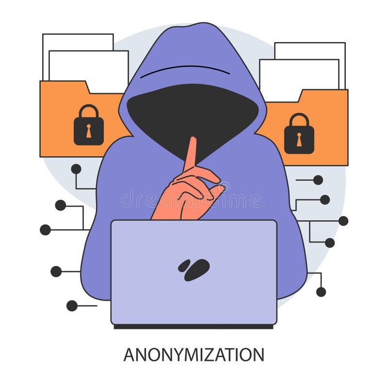 Anonymization. Anonymous Unrecognizable Profile Stock Vector ...