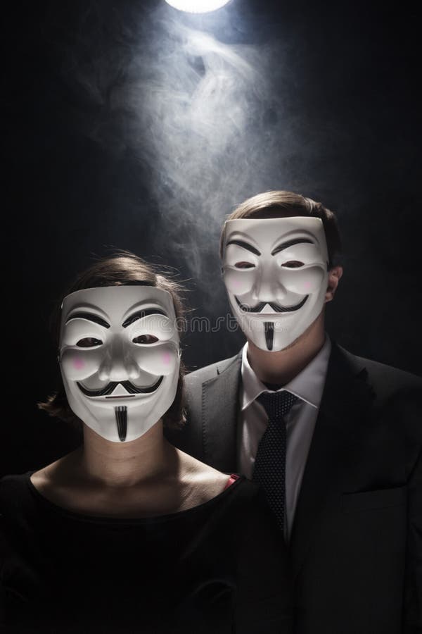 Anonymous Activist Hacker with Mask Studio Shot Editorial Photo - Image ...