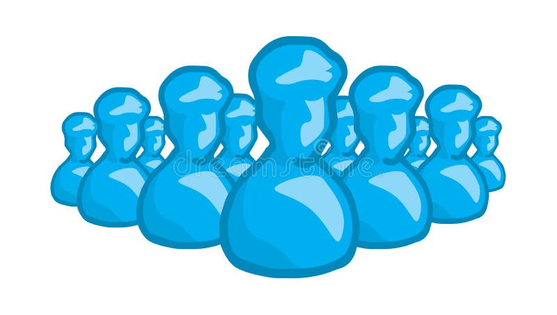 Group Unknown Persons Icon. Anonymous Pictogram Isolated On White ...