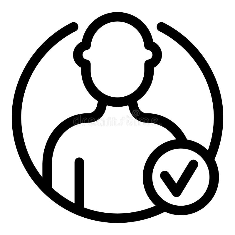 Anonymous Woman Icon, Outline Style Stock Vector - Illustration of ...