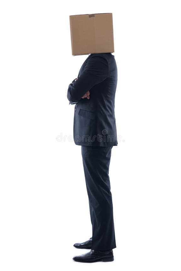 Anonymous business man stock photo. Image of cover, creativity - 23497812