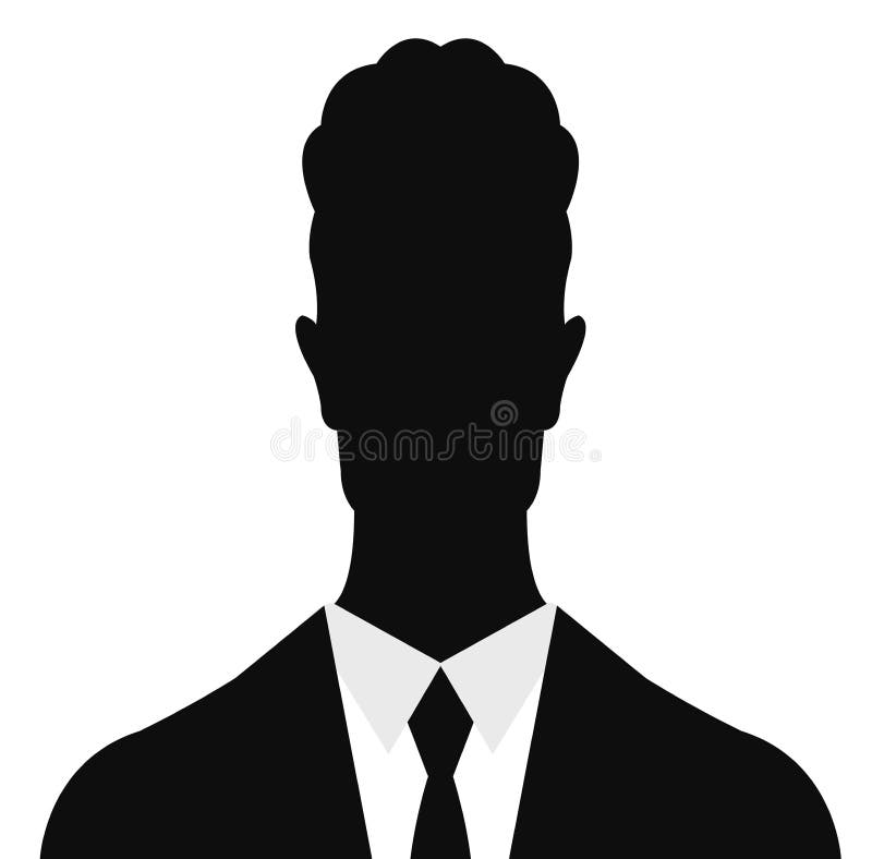 Anonymous Business Man Profile Picture Stock Illustration ...