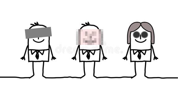 Anonymous cartoon stock vector. Illustration of black - 13278583