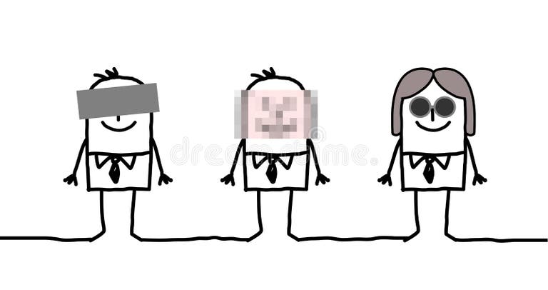 Anonymous cartoon stock vector. Illustration of black - 13278583