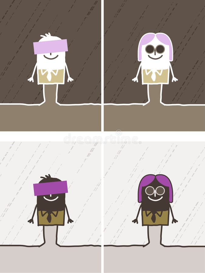 Anonymous colored cartoon stock vector. Illustration of security - 13513542