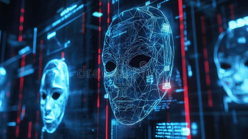 Anonymous Communication Symbols on Digital Screen Technology Hub ...