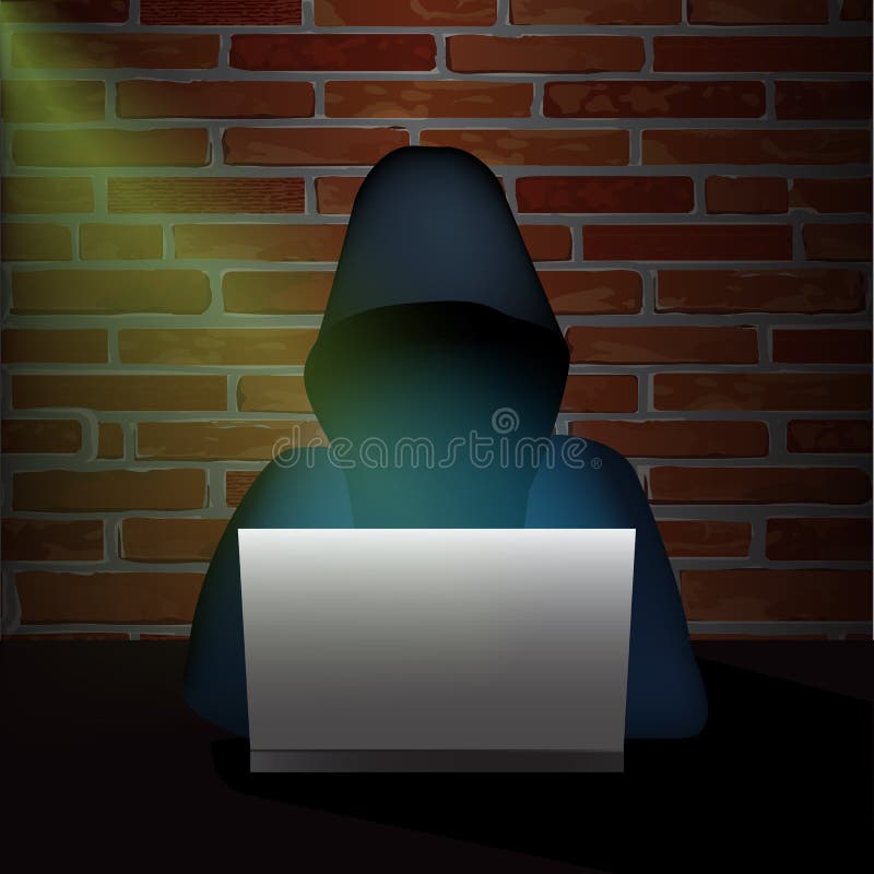 Illustration of Anonymous Hacker Stealing Sensitive Data, in Front of a World Map - AI Generated ...