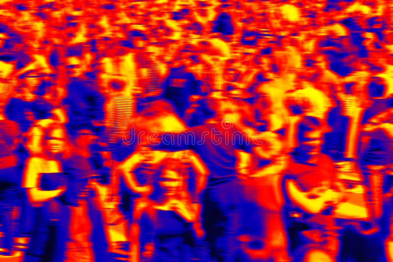 An anonymous crowd stock image. Image of hour, heat - 214905667