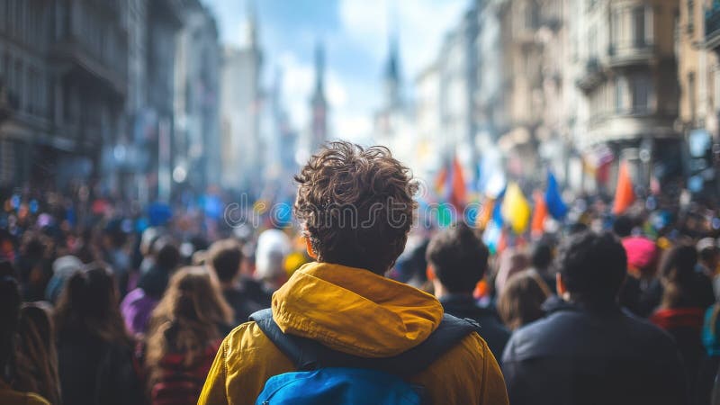 Anonymous in the Crowd stock illustration. Illustration of crowd ...