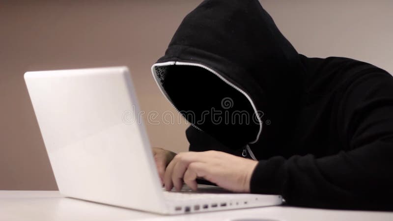 Anonymous Man in a Hood Interview Video Footage, Mysterious Man Sitting ...