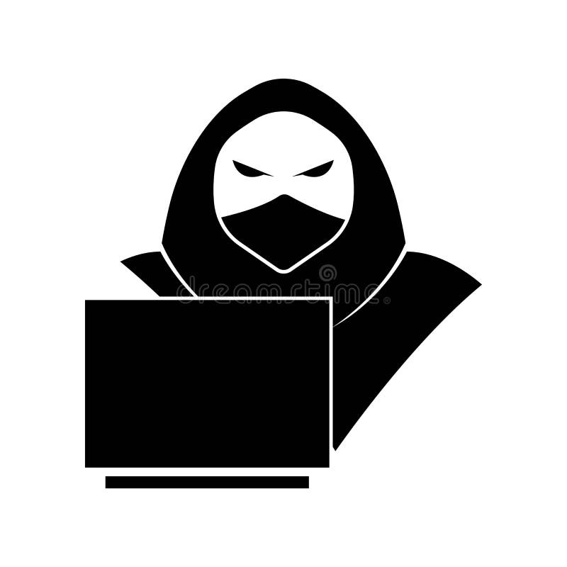 Anonymous Hacker Character Illustration Vector Design Stock Vector ...
