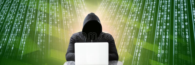 Anonymous Hacker With Computer Code Binary Interface Stock Image Image Of Defocussed Hacking 9844