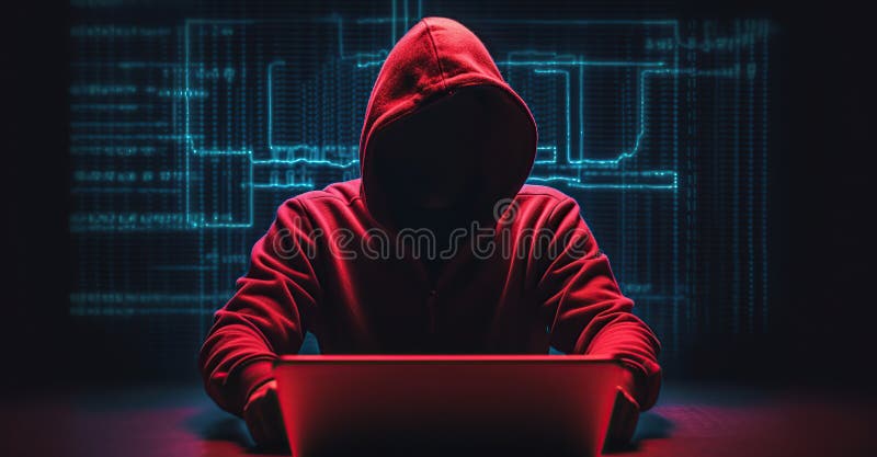 Anonymous Hacker. Concept of Dark Web, Cybercrime, Cyberattack Stock ...