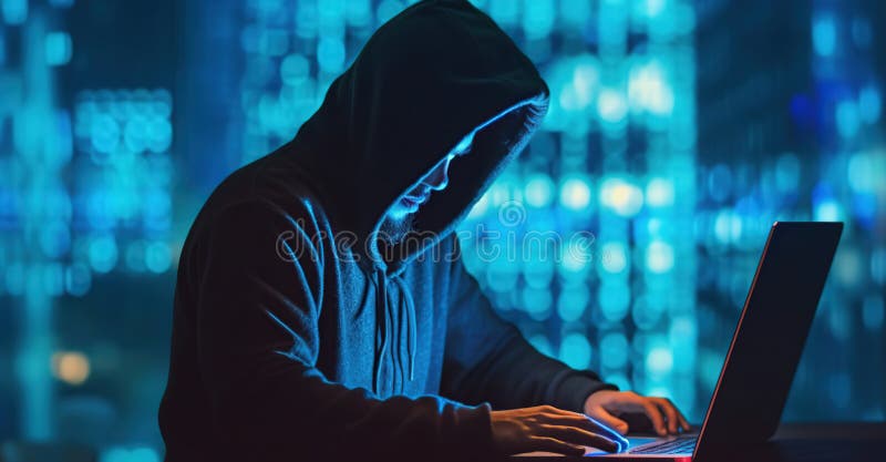 Anonymous Hacker. Concept of Dark Web, Cybercrime, Cyberattack Stock ...