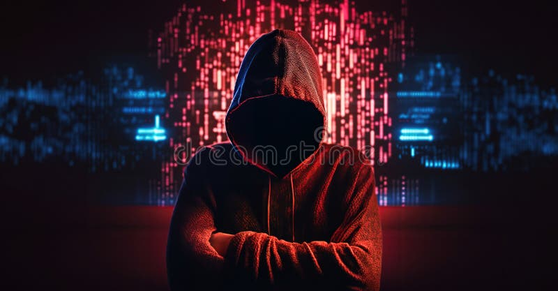 Anonymous Hacker. Concept of Dark Web, Cybercrime, Cyberattack Stock ...