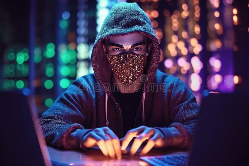 Anonymous Hacker Concept Of Hacking Cybersecurity Cybercrime Cyberattack Stock Illustration