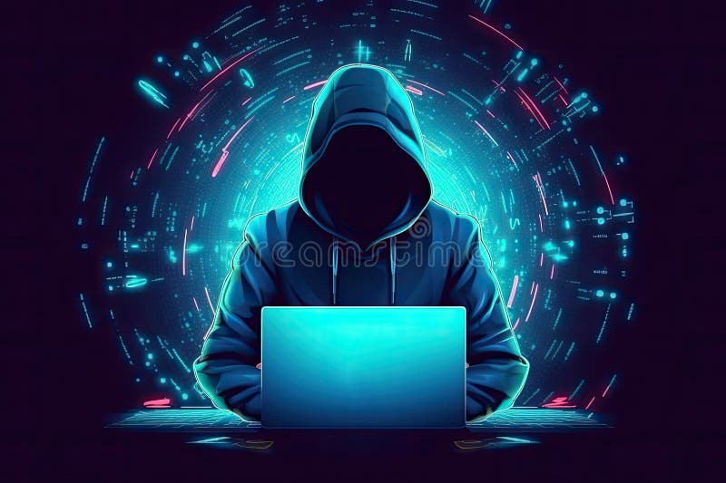 Anonymous Hacker Concept Of Hacking Cybersecurity Cybercrime Cyberattack Stock Illustration
