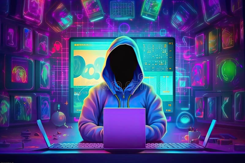 Anonymous Hacker. Concept of Hacking Cybersecurity, Cybercrime ...