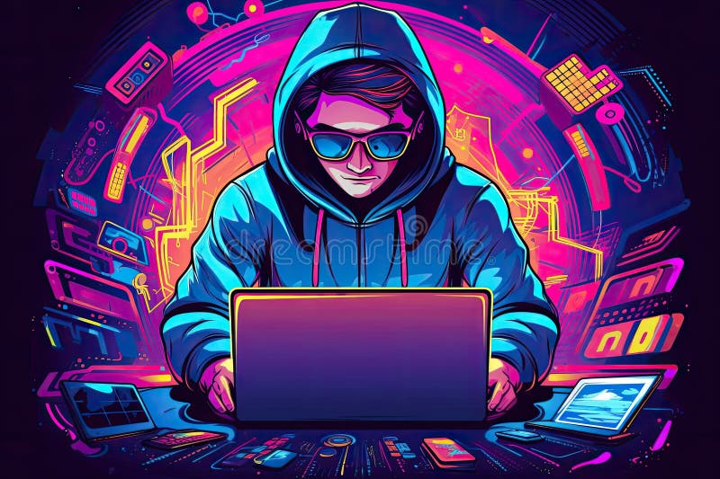 Anonymous Hacker. Concept of Hacking Cybersecurity, Cybercrime ...