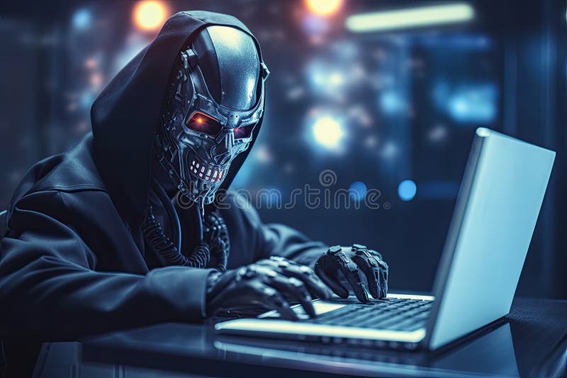 Anonymous Hacker Concept Of Hacking Cybersecurity Cybercrime Cyberattack Stock Illustration