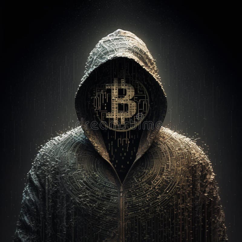 Anonymous Hacker of Cryptocurrency Such As Bitcoin. Concept of Hacking ...