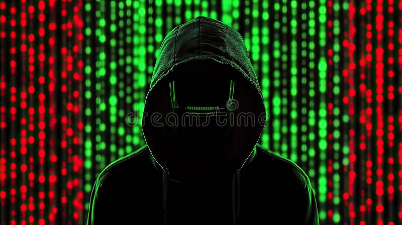 Anonymous Hacker. Cyber Security Concept Stock Illustration ...