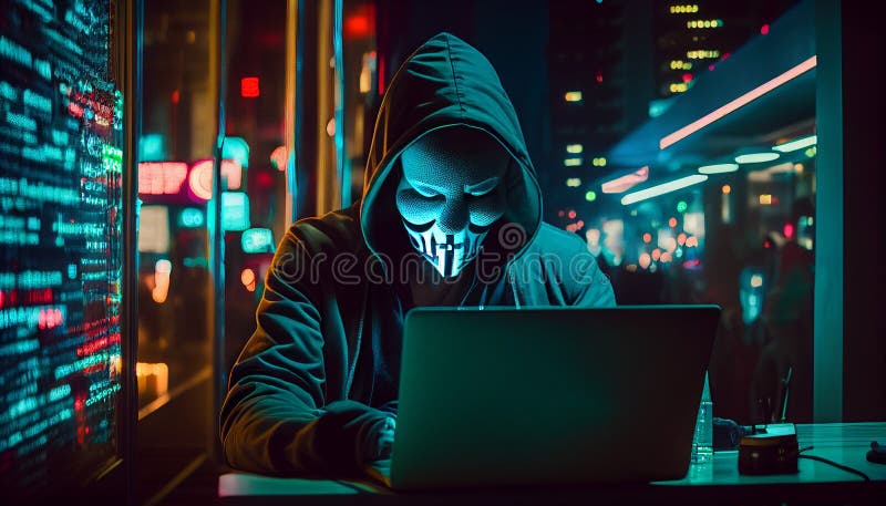 Anonymous Hacker with White Hoodie. Concept of White Hat, Ethical ...