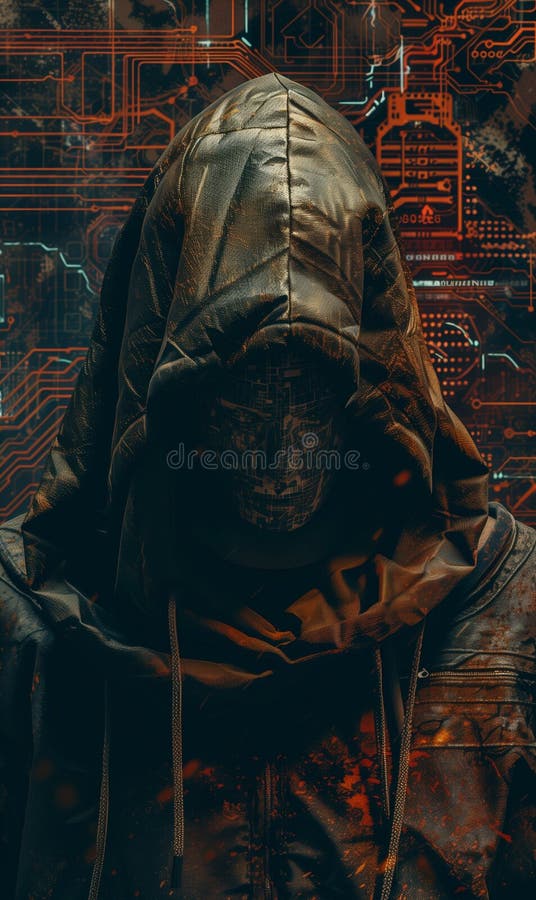 Anonymous Hacker in Hood and with Dark Face, Privacy and Internet ...