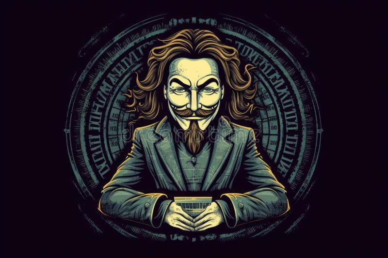 Anonymous Hacker Portrait: Cybersecurity and Cybercrime Concept Stock ...