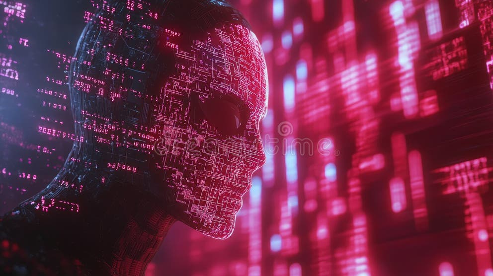 Anonymous Hacker Screen Filled with Overlapping Digital Noise, Masked Commands, and Neon ...