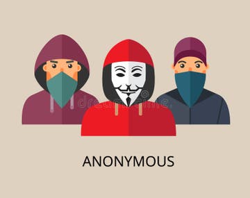 Anonymous hacker team stock vector. Illustration of information - 64580525