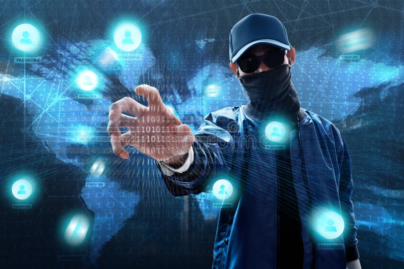 Anonymous Hacker Unlock Secret Computer Data Stock Photo - Image of ...
