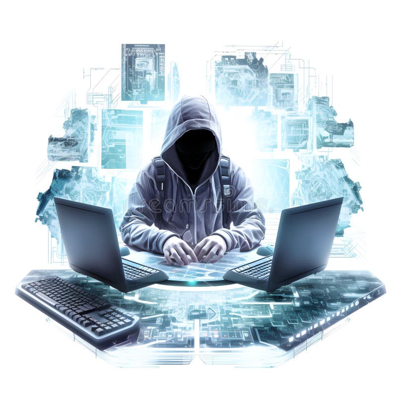 Anonymous Hacker with White Hoodie. Dark Web, White Hat, Cybercrime ...