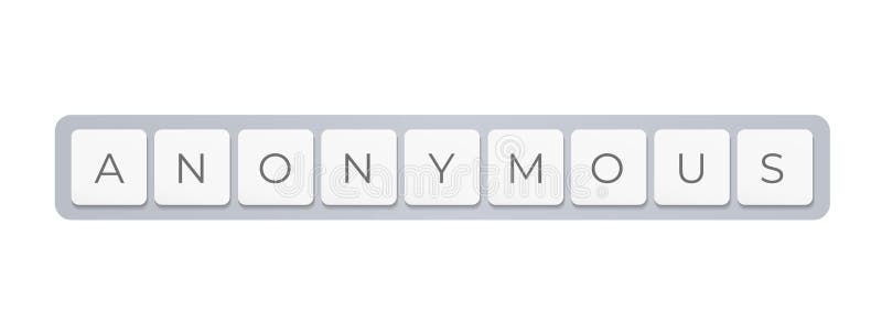 Anonymous on Keyboard Buttons, Creative Headline for Poster or Hacker ...