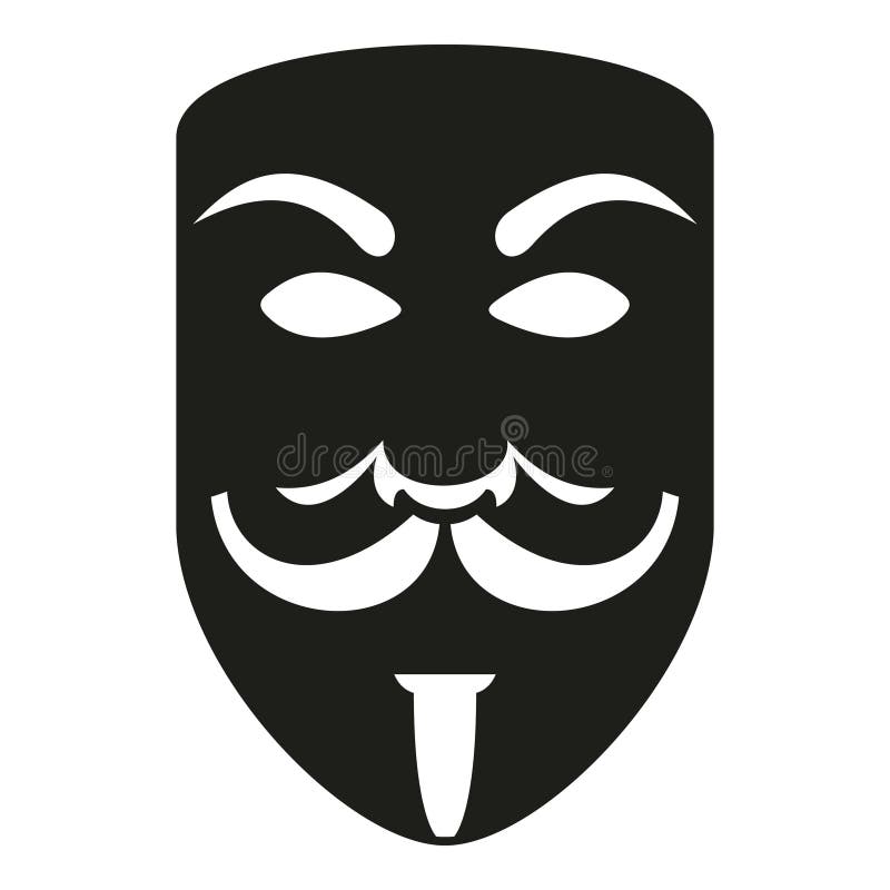 Anonymous Mask Icon Simple Vector. Avatar Face Editorial Photo ...