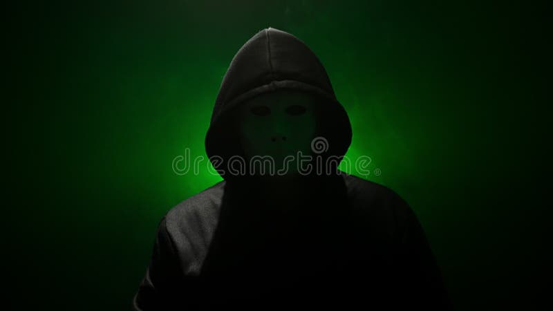 Anonymous in Mask Makes an Announcement. Stock Footage - Video of hood ...