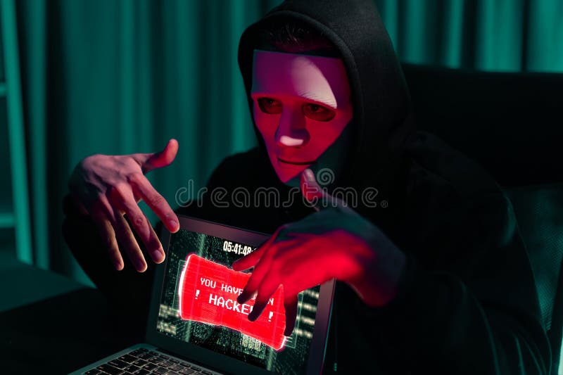 Anonymous Mask Successful Making Password Encryption Hack on Laptop ...