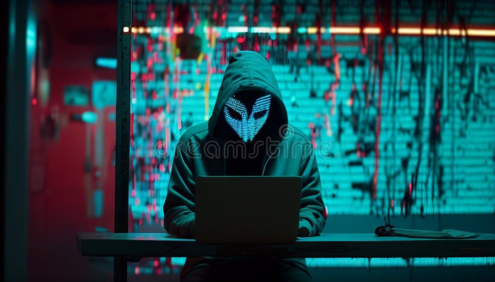 Anonymous Modernized Hacker. Concept of Hacking Cybersecurity ...