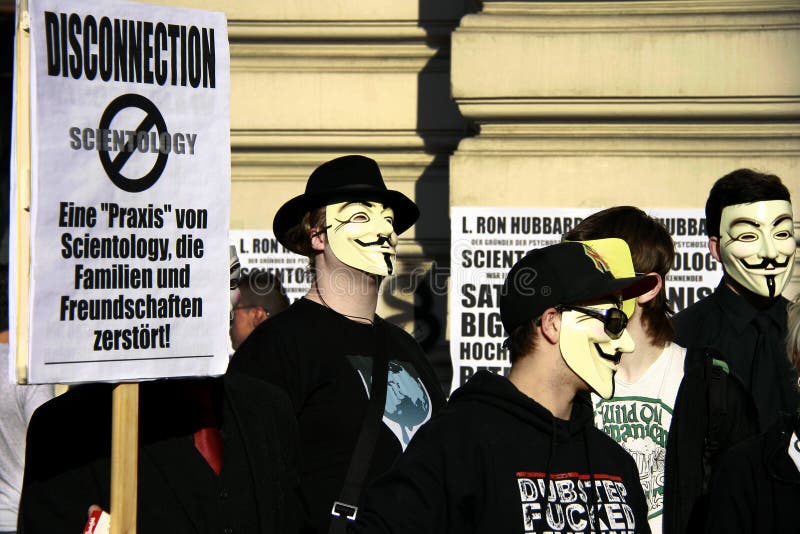 Anonymous Movement Rally - Guy Fawkes Editorial Stock Image - Image of ...