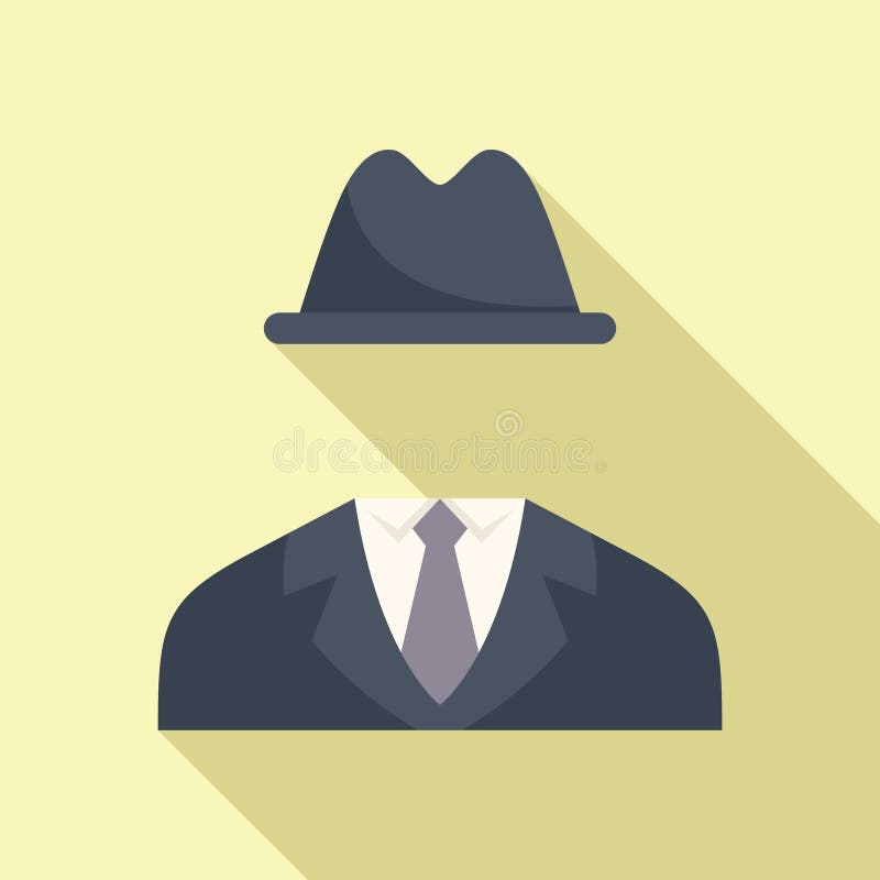 Anonymous Office Agent Icon Flat Vector. Work Family Stock Vector ...