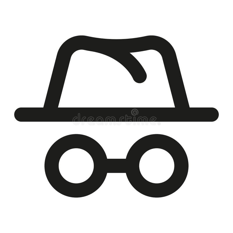 Anonymous Outline Icon. an Incognito Person Vector Illustration Stock ...
