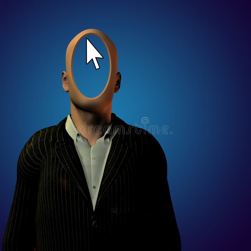 Anonymous stock illustration. Illustration of computer - 40933499