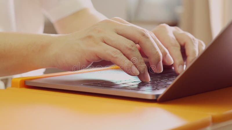 Anonymous Professional Businessman or Worker Using Keyboard and ...