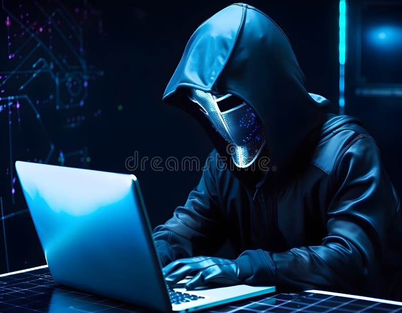 Anonymous Robot Hacker. Concept of Hacking Cybersecurity, Cybercrime ...